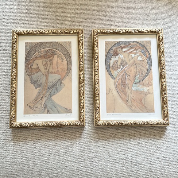 Vintage | Art | 98s Alphonse Mucha Prints | Poshmark